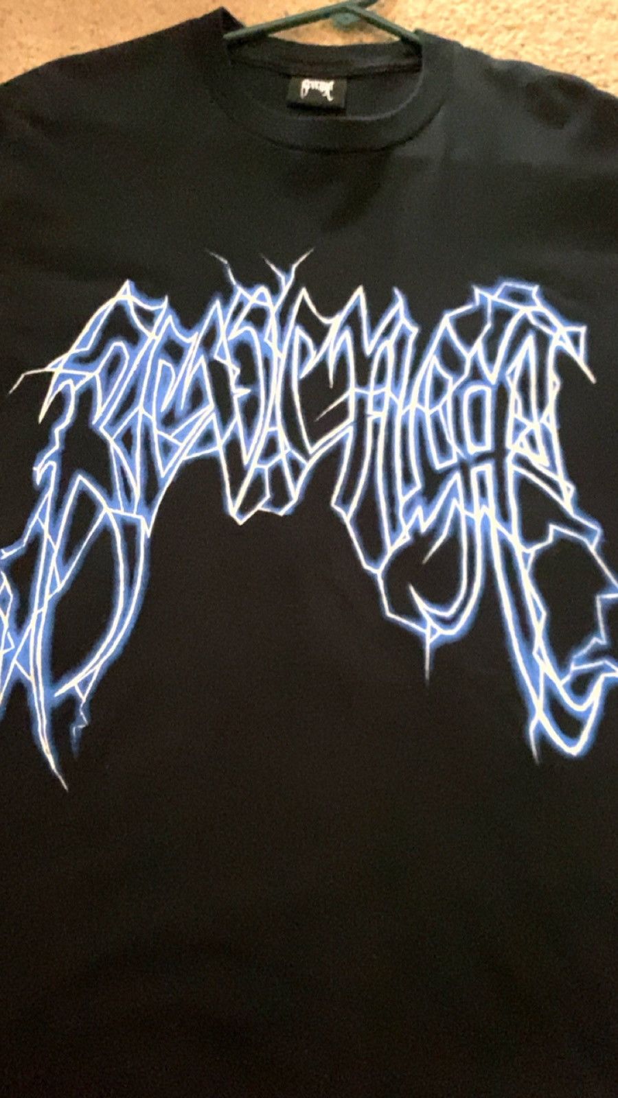 Revenge Revenge Blue Lightning T shirt | Grailed