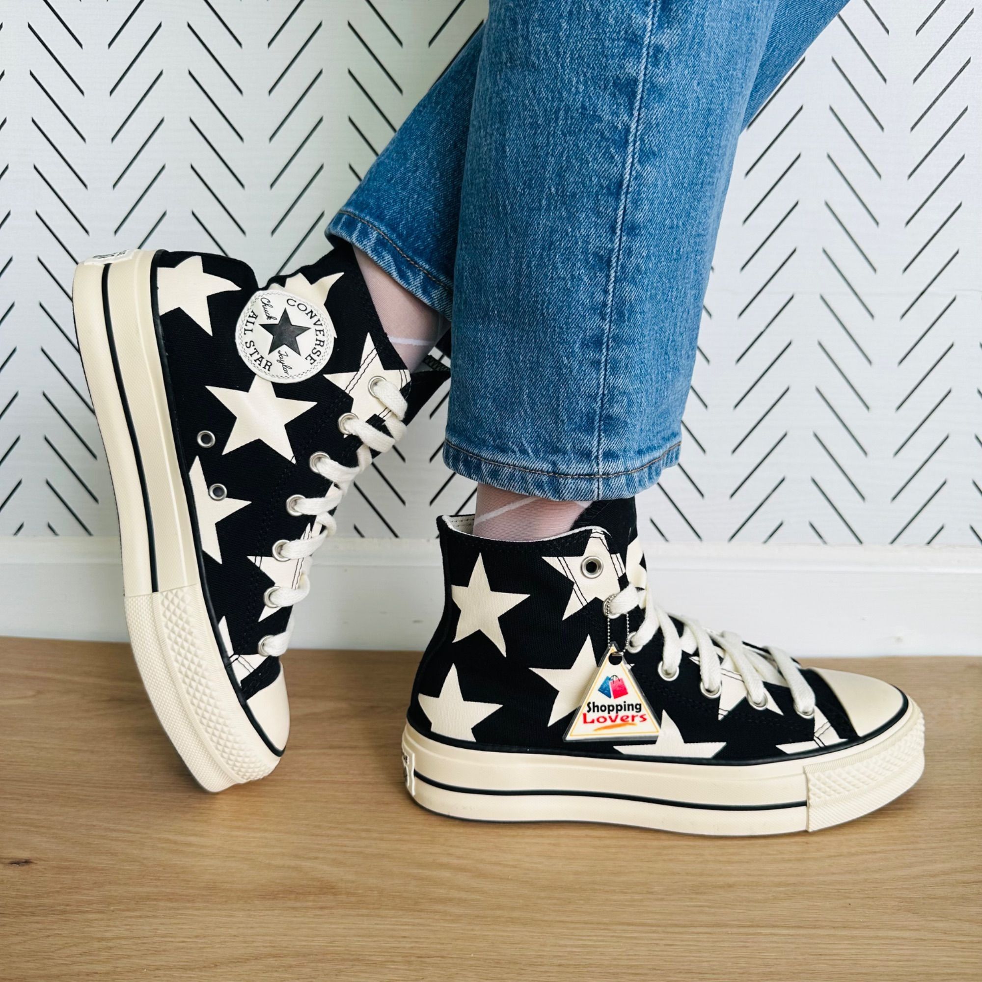 Converse ⭐Converse Chuck Taylor All Star Lift Platform Hi Large Stars ...