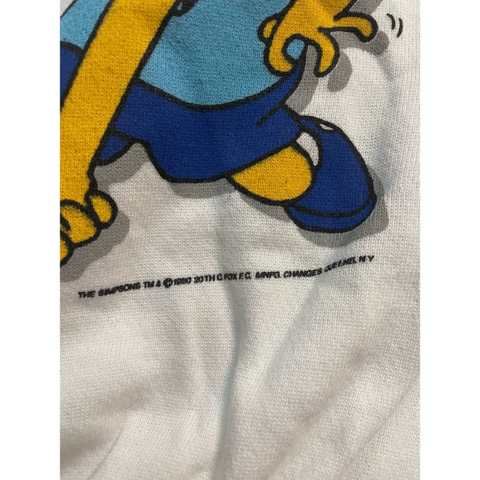 Anvil Vintage 90s RARE Bart Simpson Air Guitar Sweatshirt | Grailed
