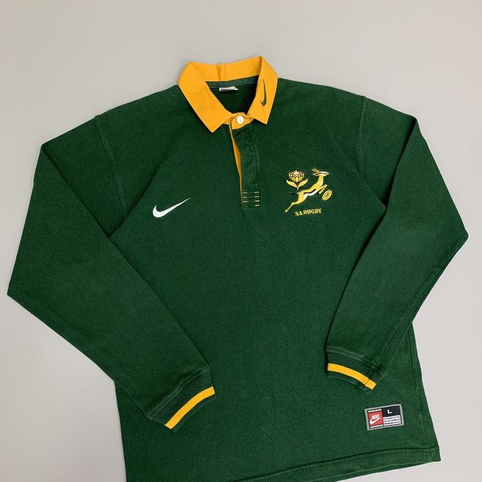 Nike Vintage Nike Team SA South Africa Official Rugby Long Sleeve | Grailed