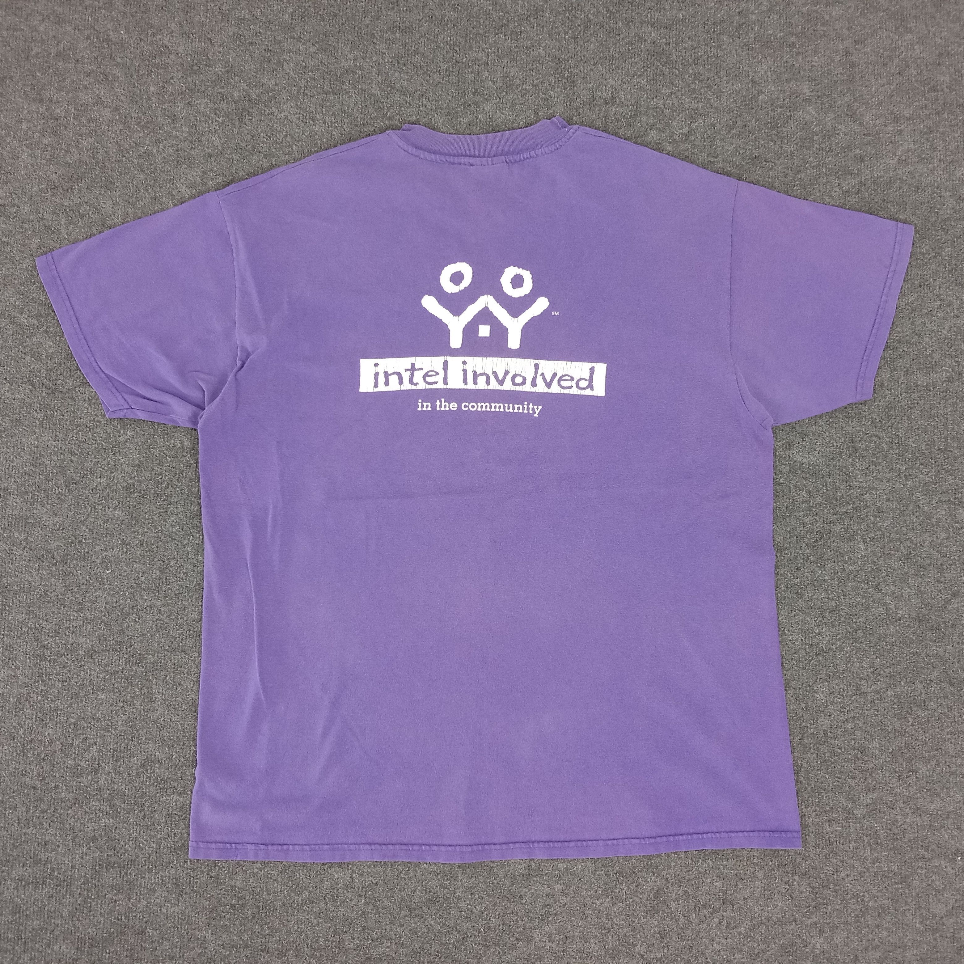 Microsoft × Vintage INTEL Involved Computer Microsoft Tshirt | Grailed