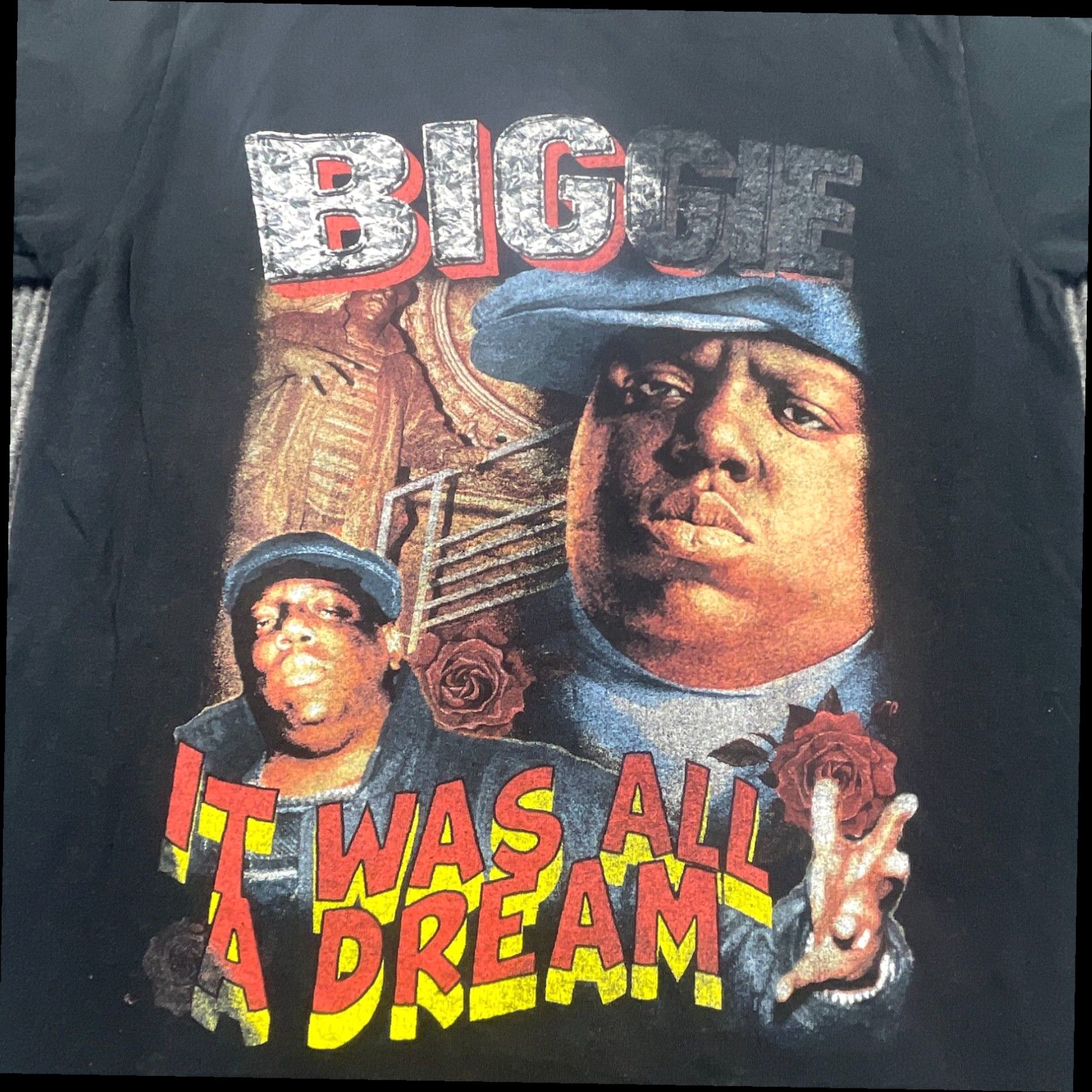 Vintage Notorious BIG T Shirt Adult Small Black Biggie Smalls It Was ...