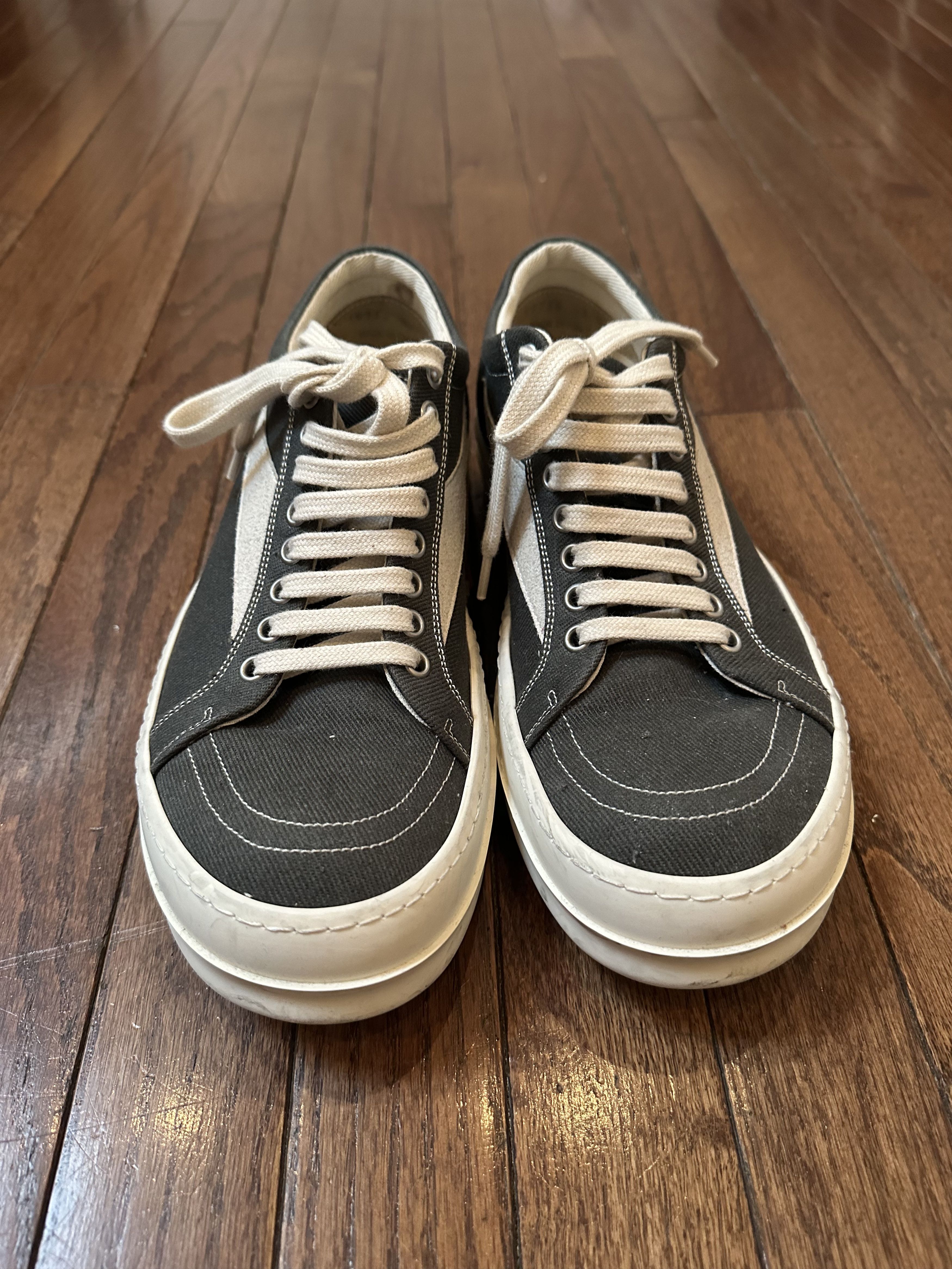 Rick Owens Drkshdw Rick Owen Canvas Vans Hustler Blue | Grailed