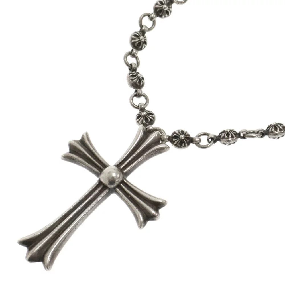Chrome Hearts Chrome Hearts Large Cross + Crossball Necklace Combo ...