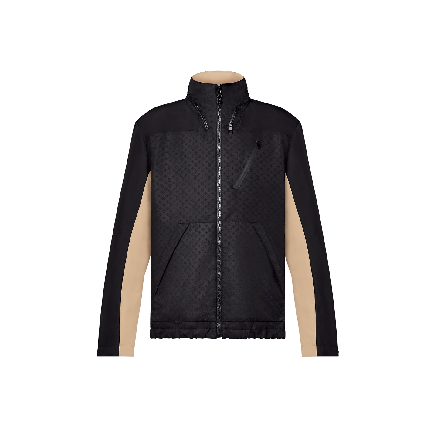 Louis Vuitton LOUIS VUITTON JACKET LEATHER MONOGRAM VARSITY DENIM ...