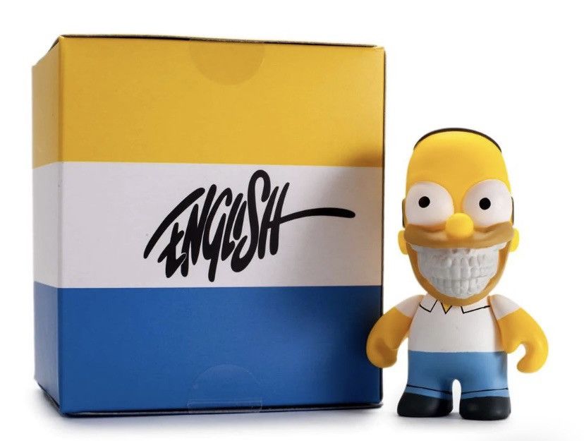 Kid Robot Ron English x Kidrobot The Simpsons Homer 3” Mini Figure ...