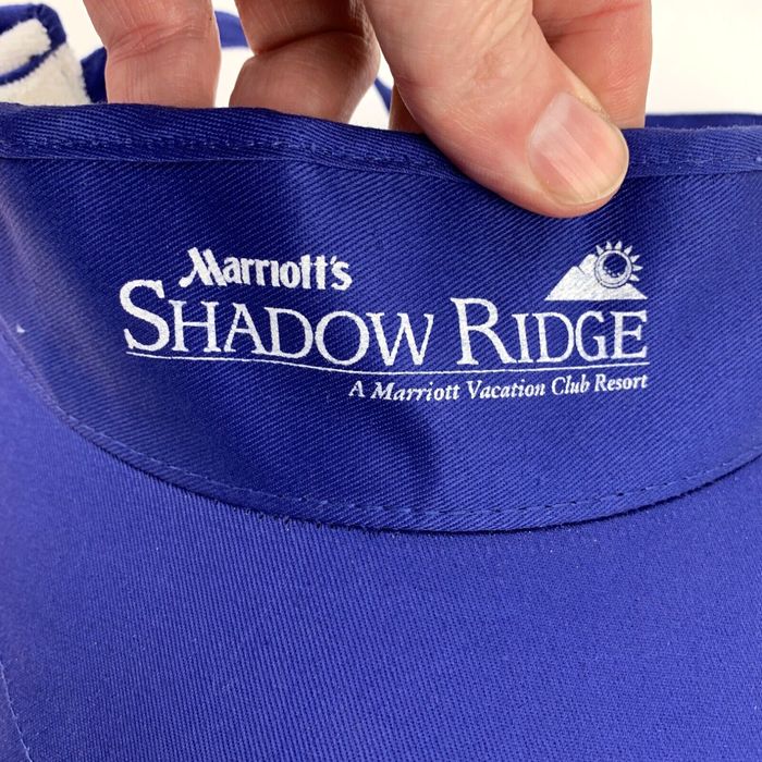Vintage Marriott's Shadow Ridge Visor Cap Hat Adjustable Vacation Club ...
