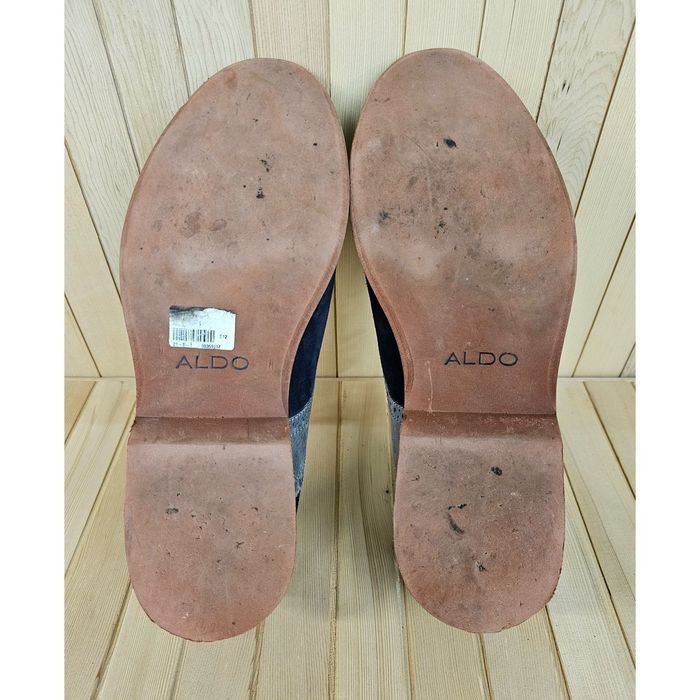 Aldo Aldo Suede Blue/Gray Leather Oxford Shoes Made in Romania | Grailed