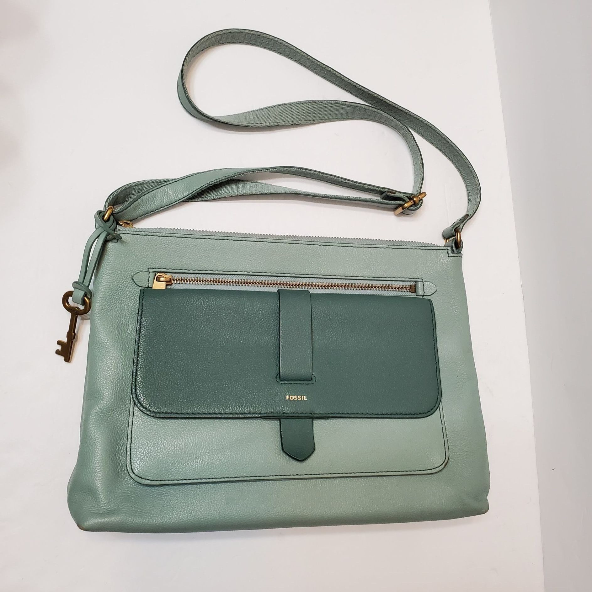 Fossil FOSSIL Kinley Eco-Leather Large Crossbody Bag Purse Handbag ...