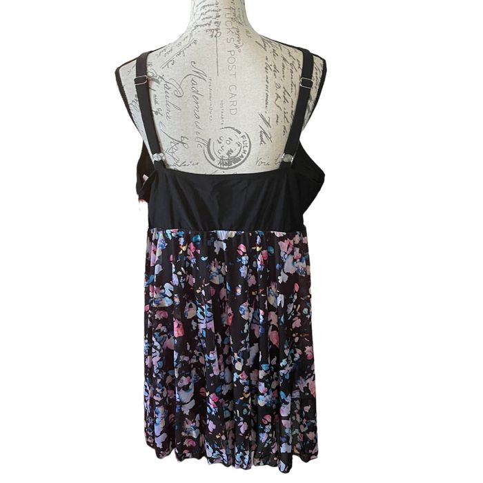 Other Bloomchic Plus Size Black Crisscross Swimsuit Dress 22/24 | Grailed