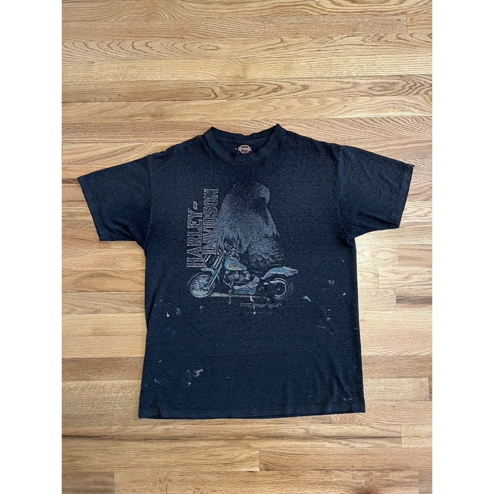 Harley Davidson Vintage Harley Davidson Springer Softail 3D Emblem 1991 ...