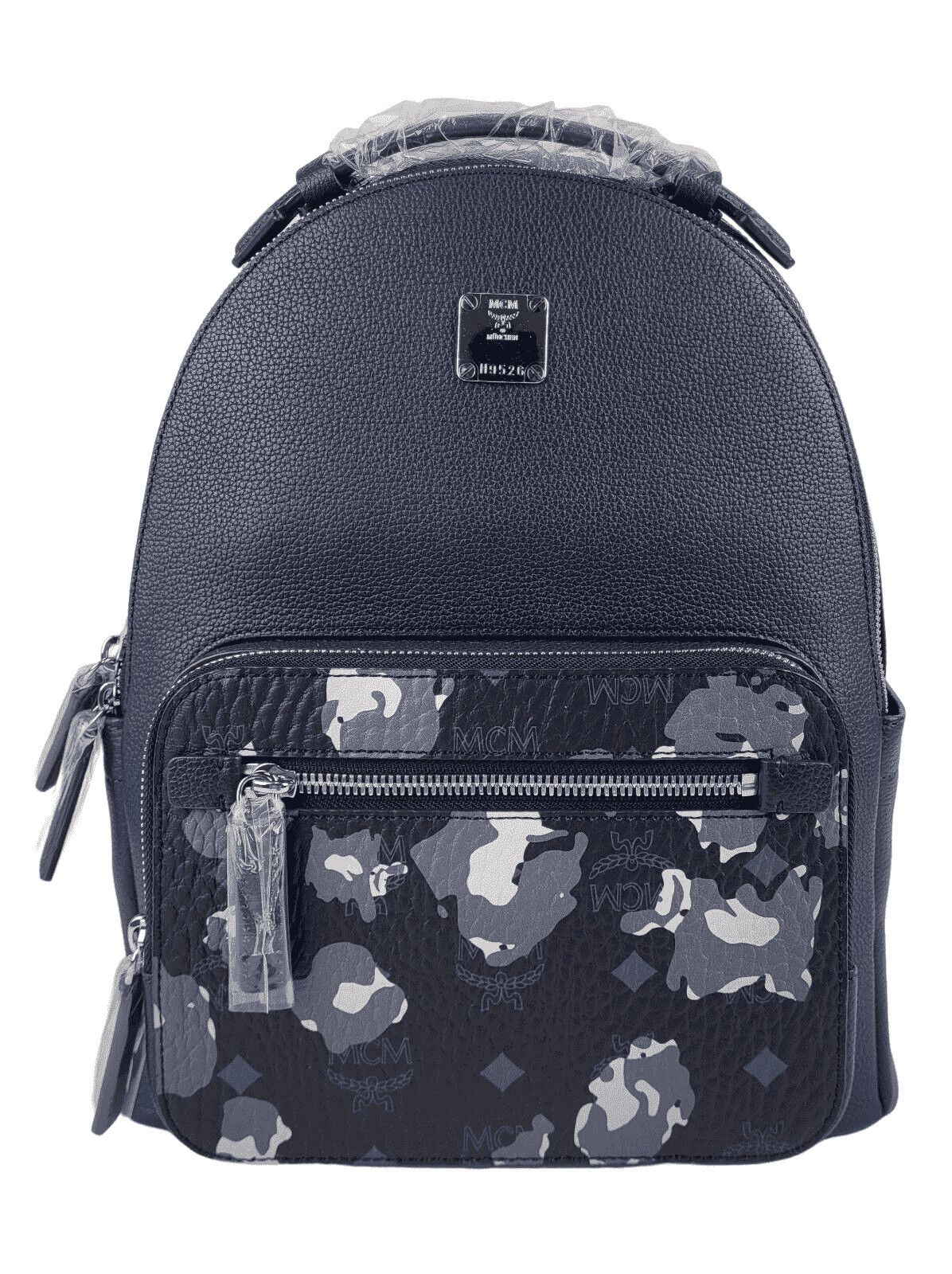 MCM MCM Navy Leather Small Backpack with Camo Print | Grailed