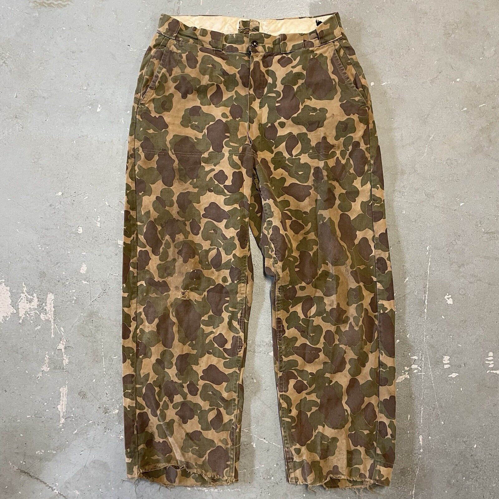 Camo × Vintage Vintage Bullseye Bill Duck Camo Canvas Hunting Pants ...