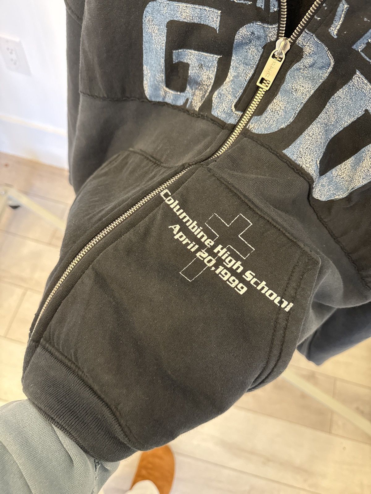 Enfants Riches Deprimes ERD GOD assemblage zip-up hoodie | Grailed