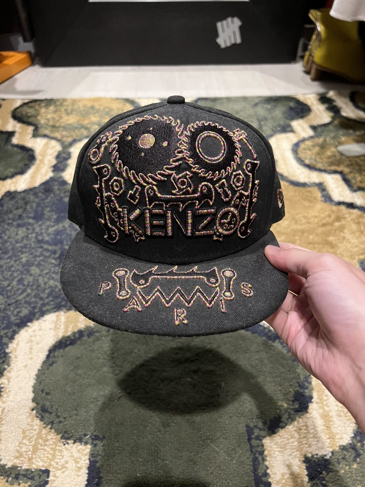 Kenzo × New Era Embroidered robot rare new era cap collaboration | Grailed