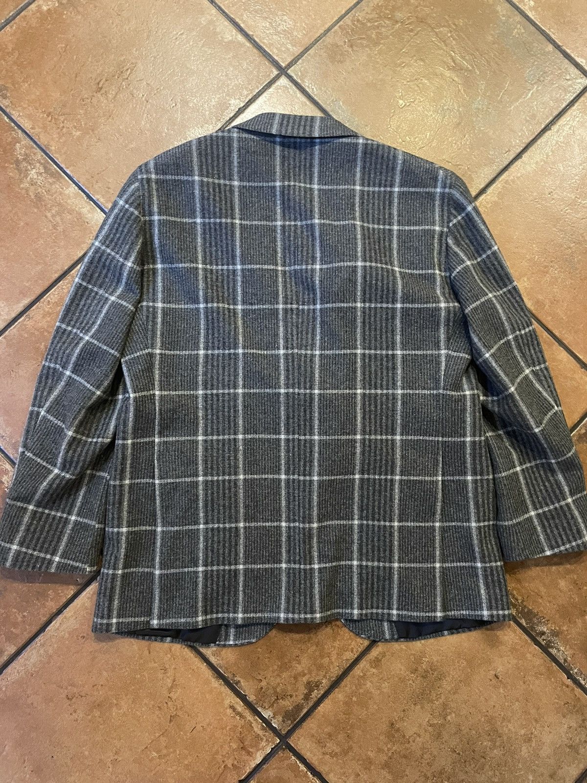 Paul Stuart Windowpane Check Soft Wool Jacket | Grailed