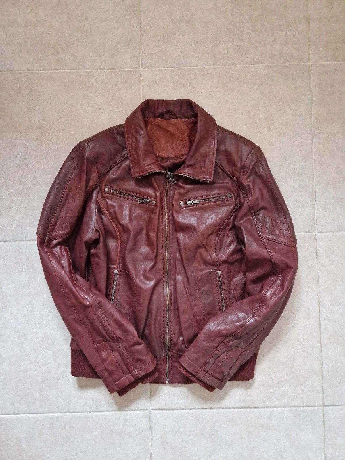 Vintage Nappa lamb leather jacket, Opium Drip, Rick Raglan style. | Grailed
