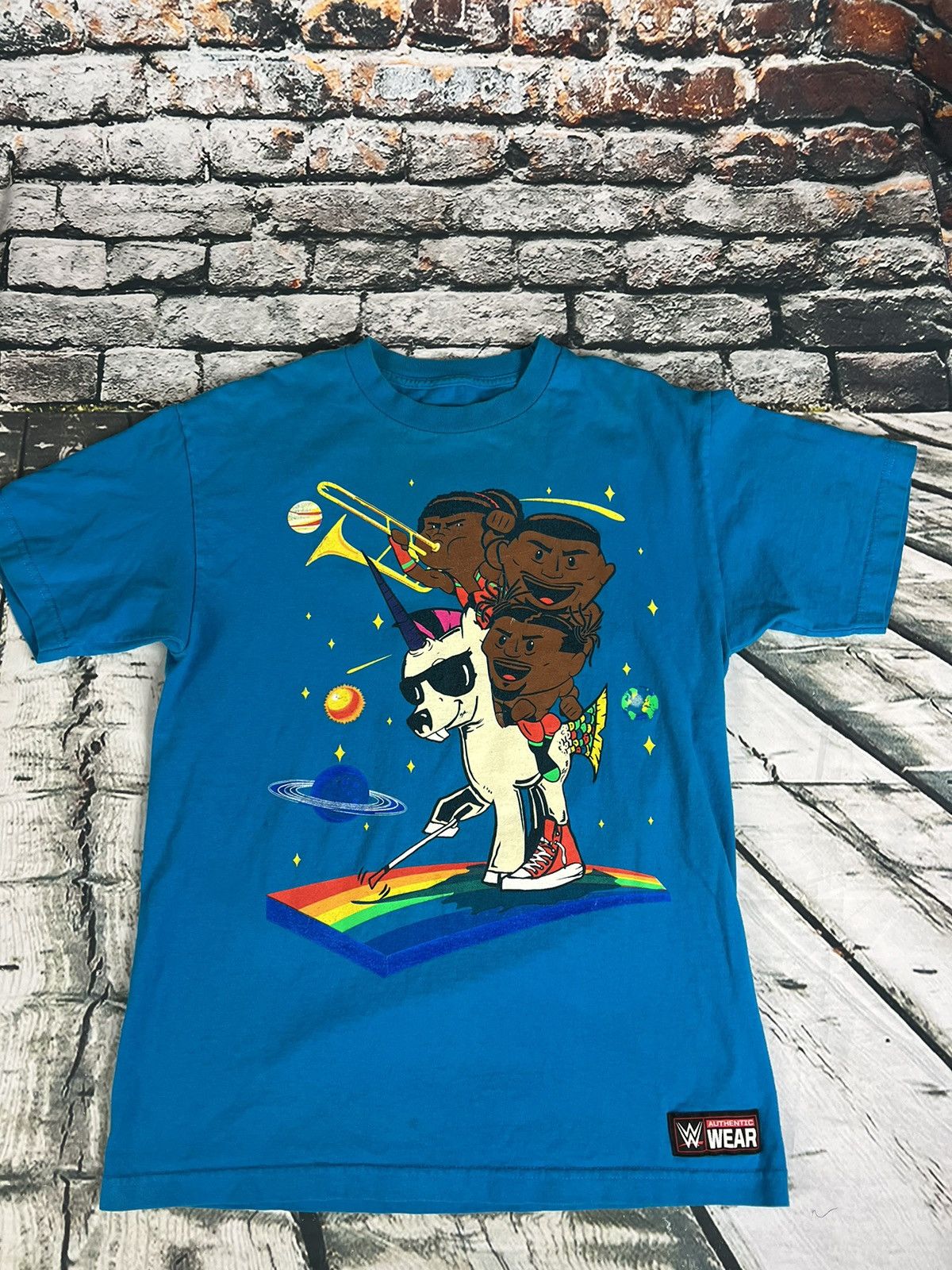 Wwe The New Day Unicorn T-Shirt - Kofi Kingston Big E M WWE | Grailed