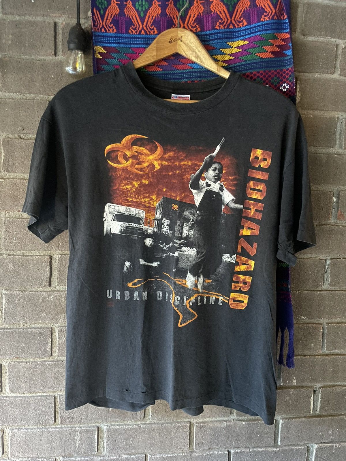 Band Tees × Vintage vintage 93 Biohazard urban discipline band t shirt ...