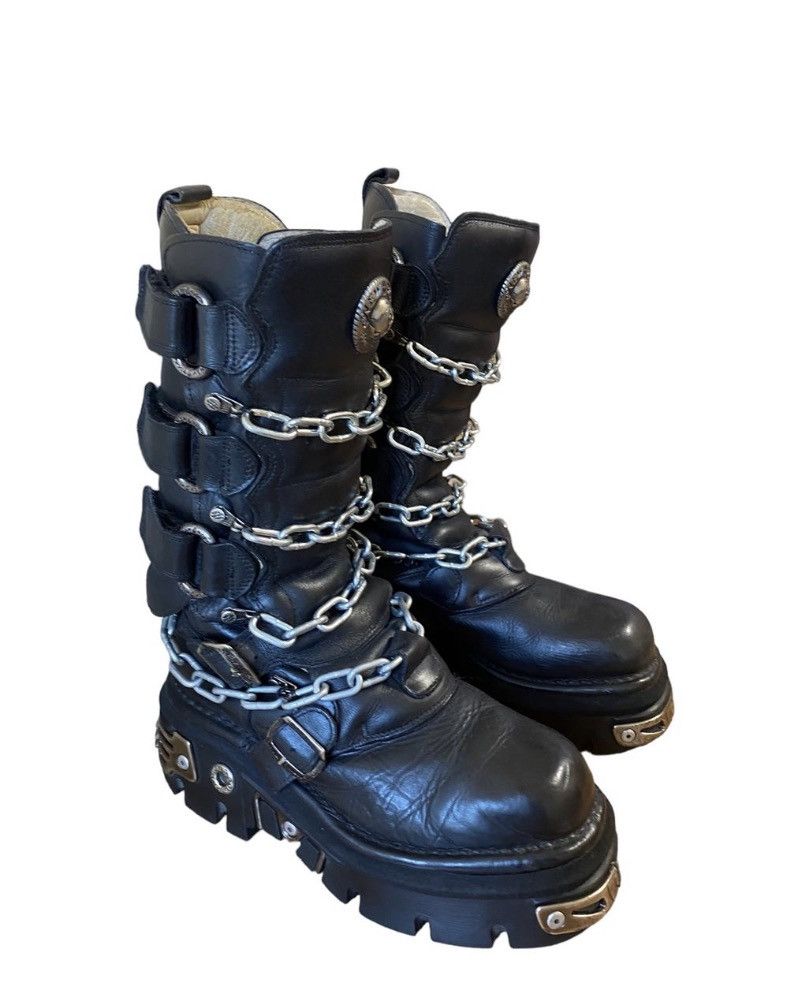 Avant Garde × New Rock × Vintage Vintage New Rock leather boots | Grailed