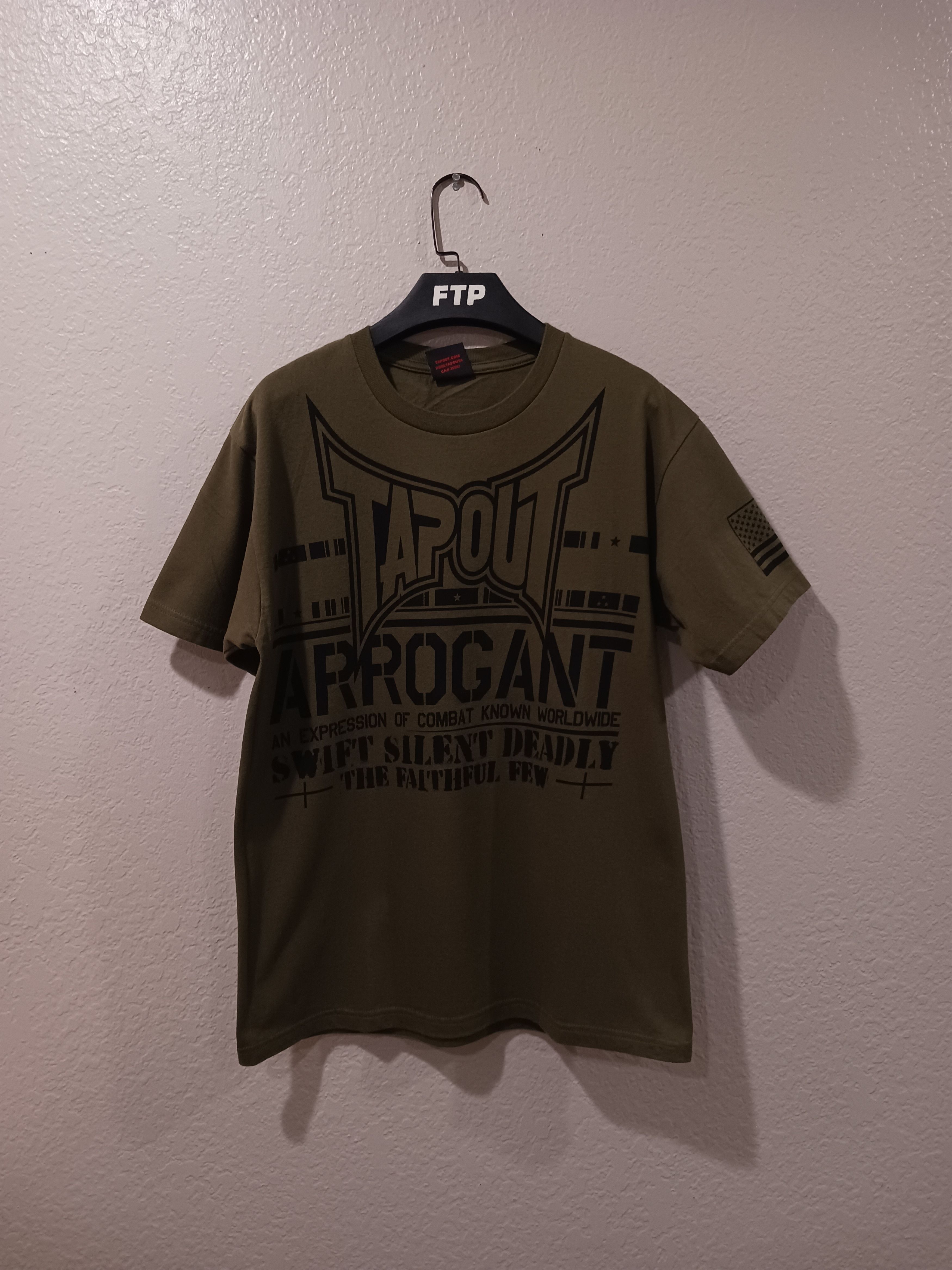 Tapout Tapout Arrogant 2010's "The Faithful Few" Army Style T-Shirt ...