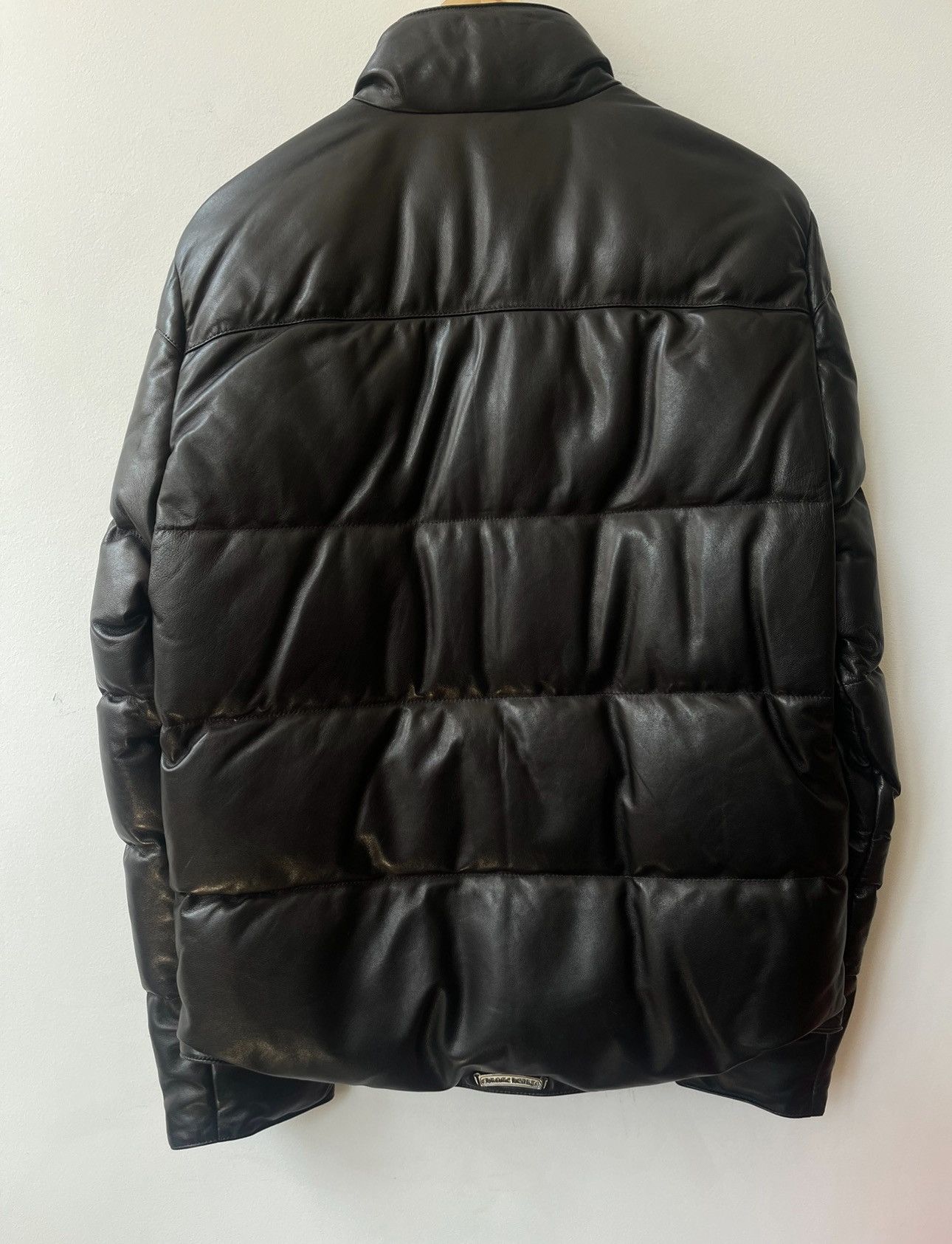 Chrome Hearts Leather Puffer Down Jacket Stiff | Grailed