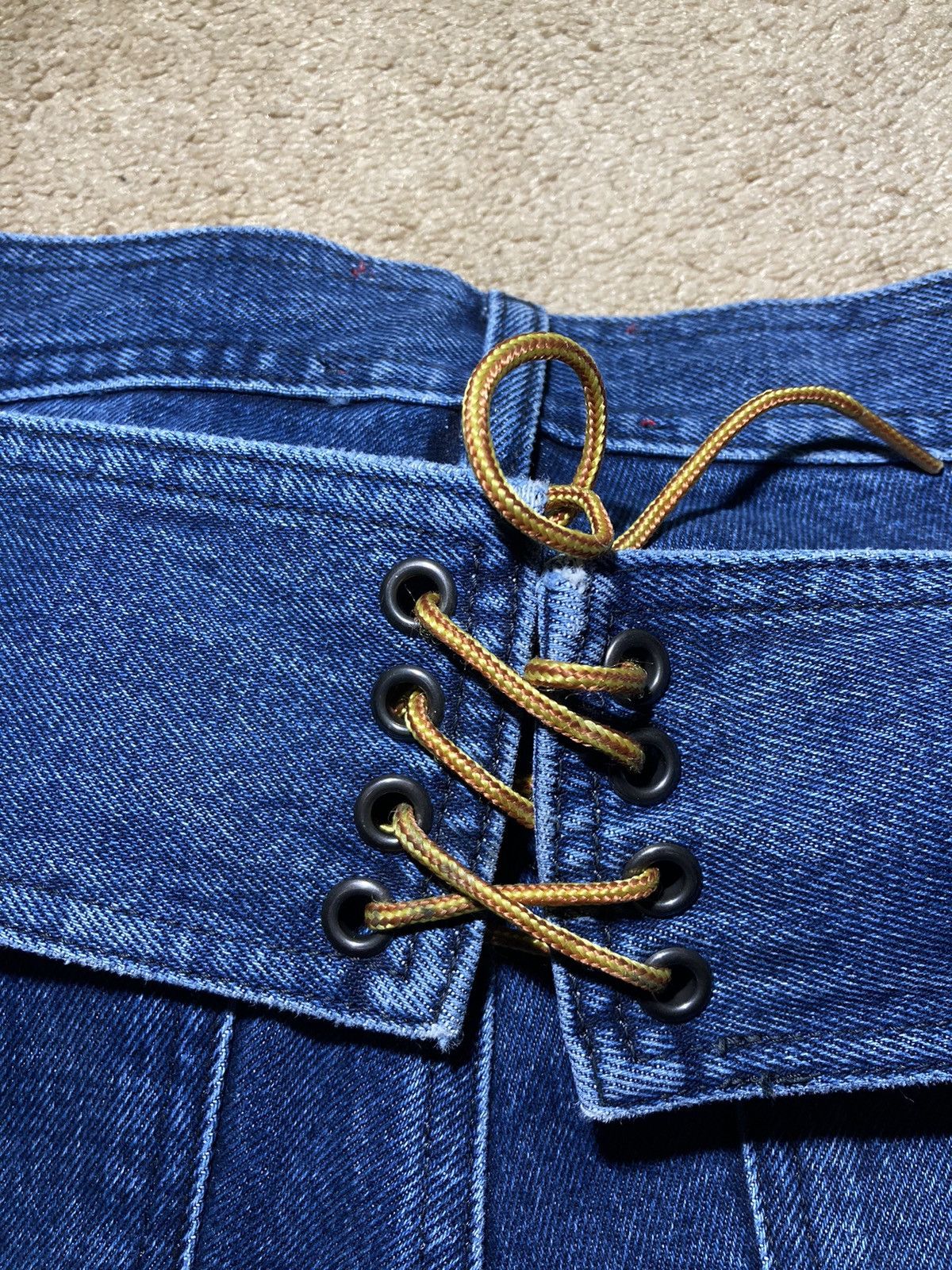 Diesel × Hood By Air SS18 Diesel Shayne Oliver Red Tag Belted Chaps ...