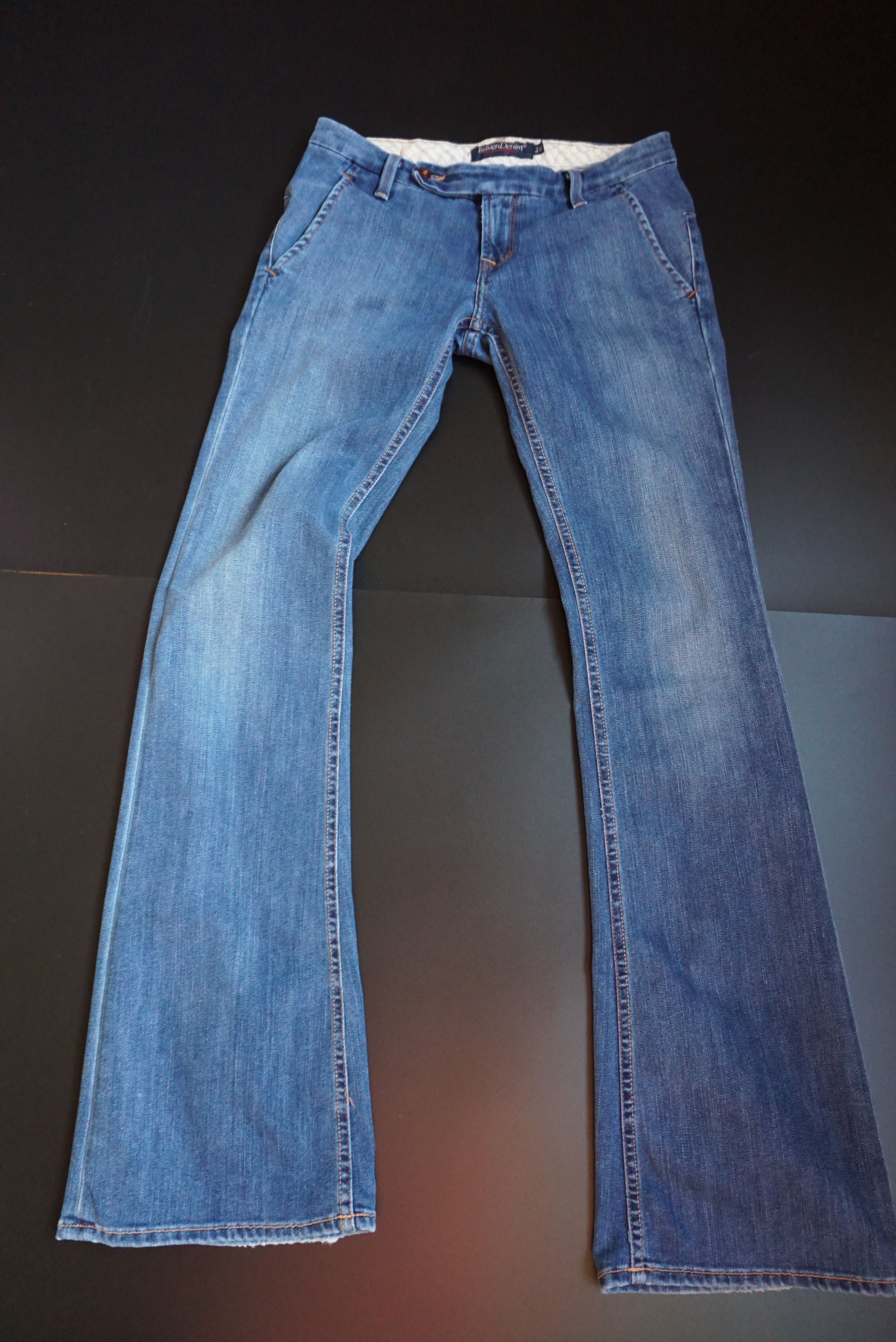 Designer Raven Denim USA Mackenzie 26 bootcut jeans low waste flare ...