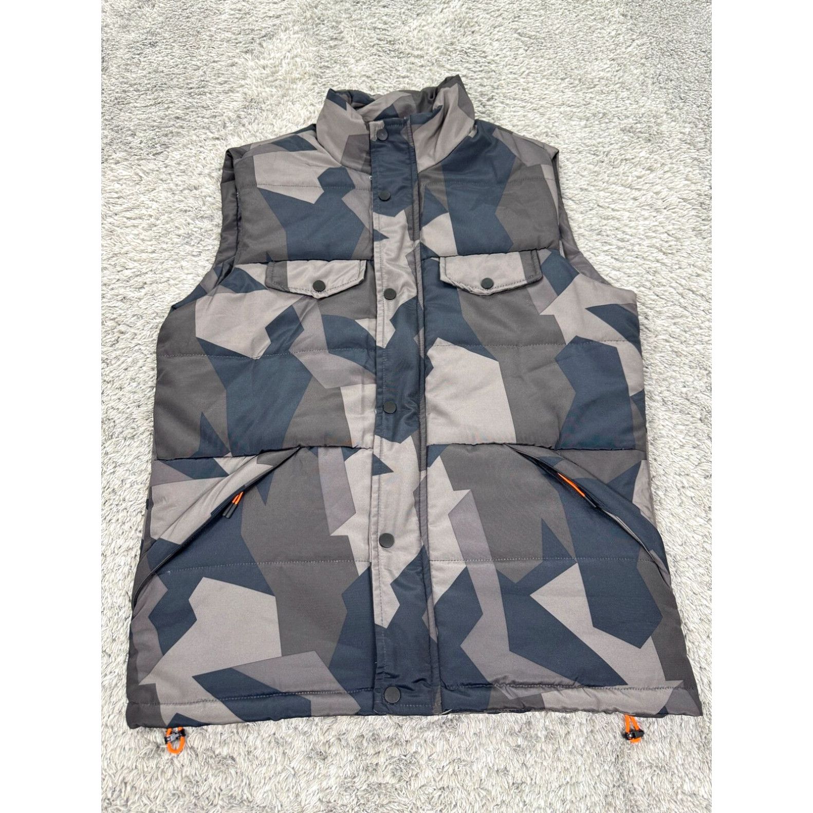 Vintage American Stitch Jacket Mens Large Camo Full Zip Snap Button ...