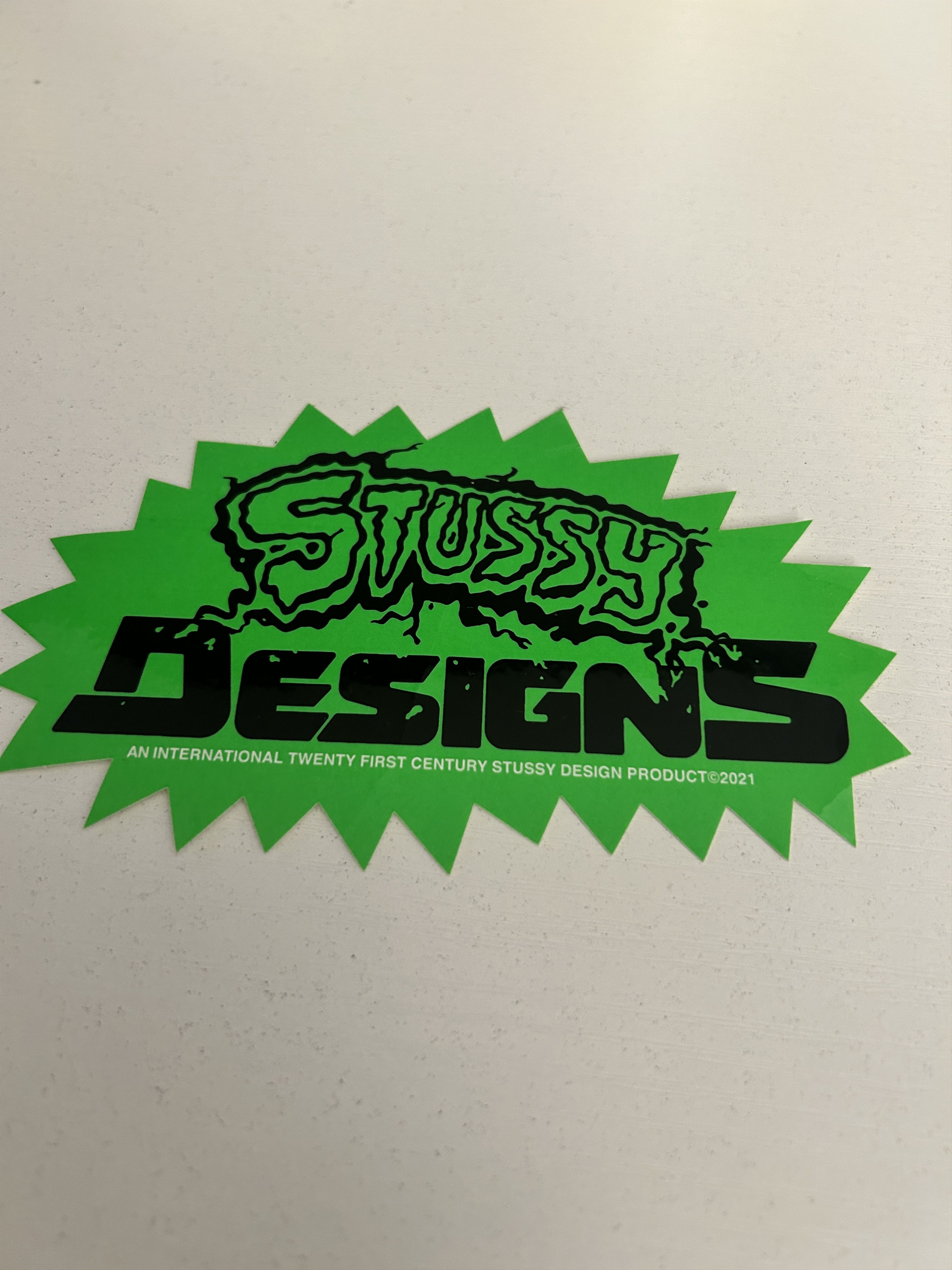 Hype × Streetwear × Stussy Stüssy Designs Exclamation Sticker | Grailed