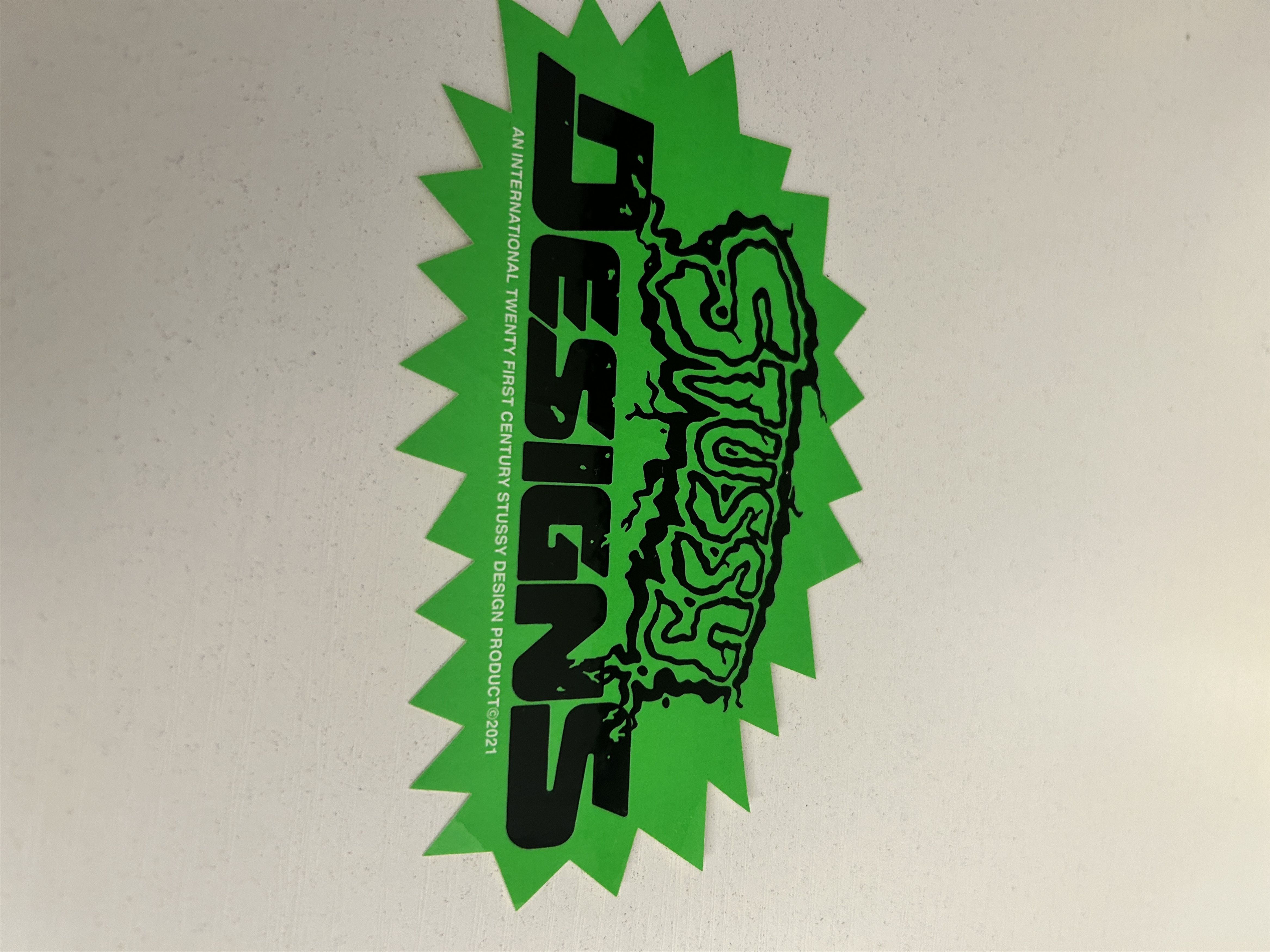 Hype × Streetwear × Stussy Stüssy Designs Exclamation Sticker | Grailed