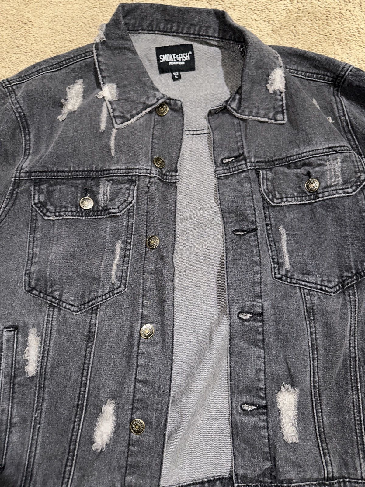 Other Smoke and ash denim jacket | Grailed