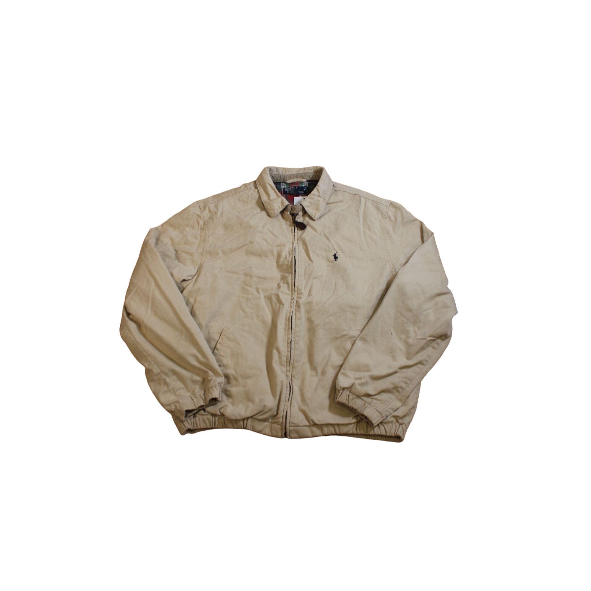 Polo Ralph Lauren Vintage Polo Ralph Lauren Plaid Lined Harrington Jacket Khak | Grailed