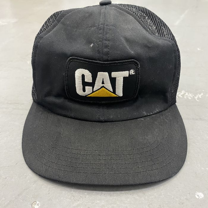 Vintage Vintage 80s CAT Caterpillar Patch Mesh Trucker Hat Diesel | Grailed