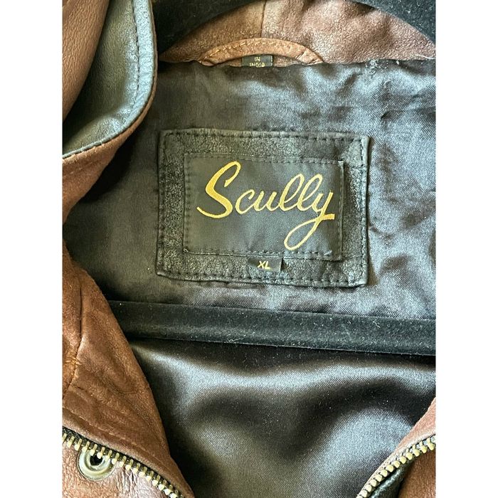 Scully Leather Scully Black Leather Featherlite Bomber Jacket size XL ...