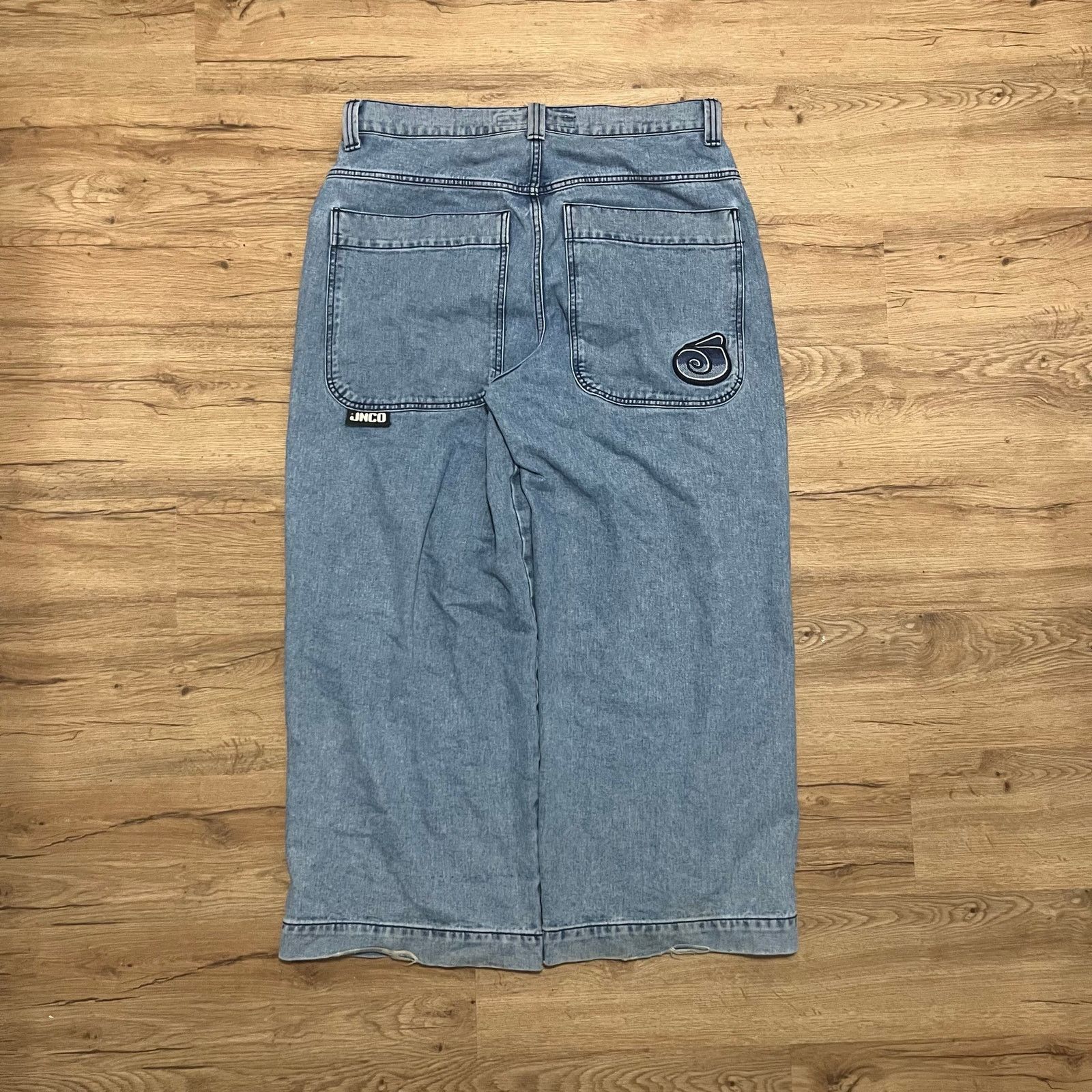 Vintage VINTAGE TWIN CANNON BLUE JNCO JEANS 38X30 BAGGY Y2K | Grailed