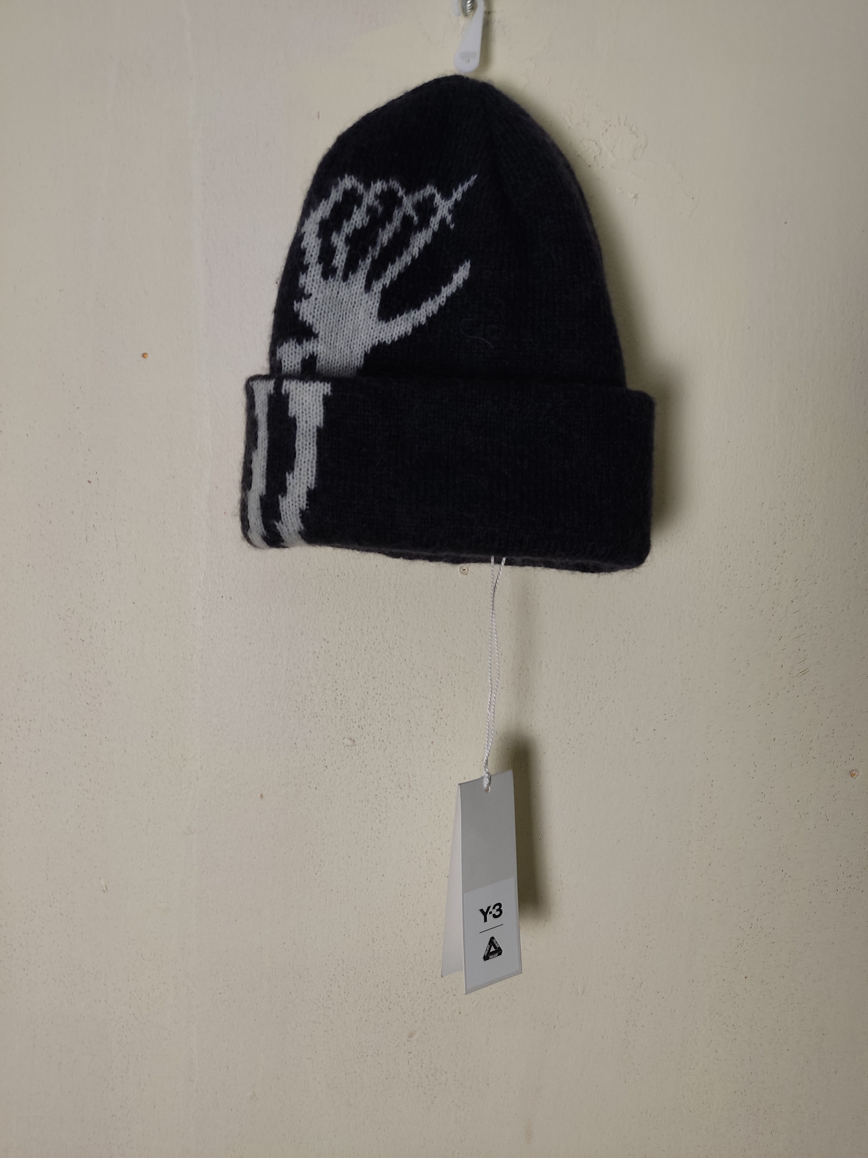 Y-3 🔥🔥🔥 Y-3 x Palace iconic skeleton hand beanie hat | Grailed