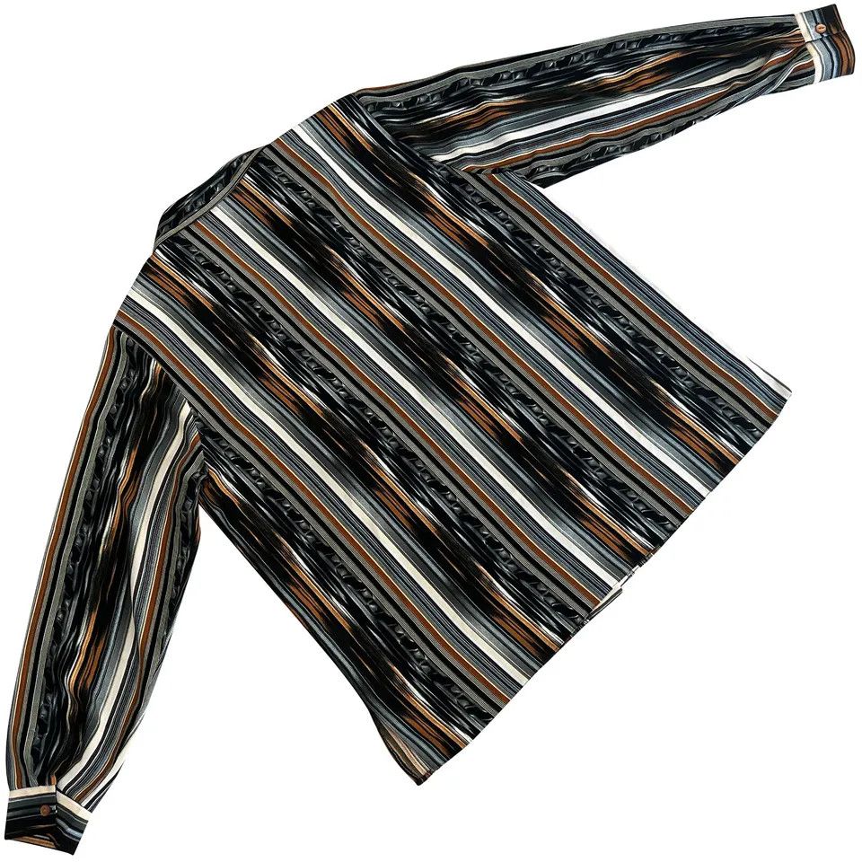 Dries Van Noten × Vintage Tomar (Poland) Blend Italian Collar Woodgrain ...