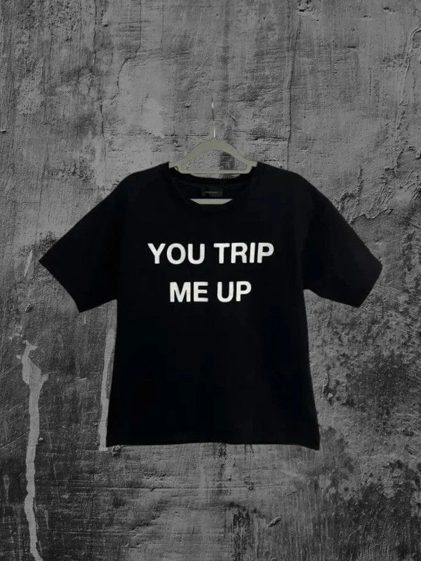 Undercover rare undercover 14ss you trip me up black tee undercoverism ...