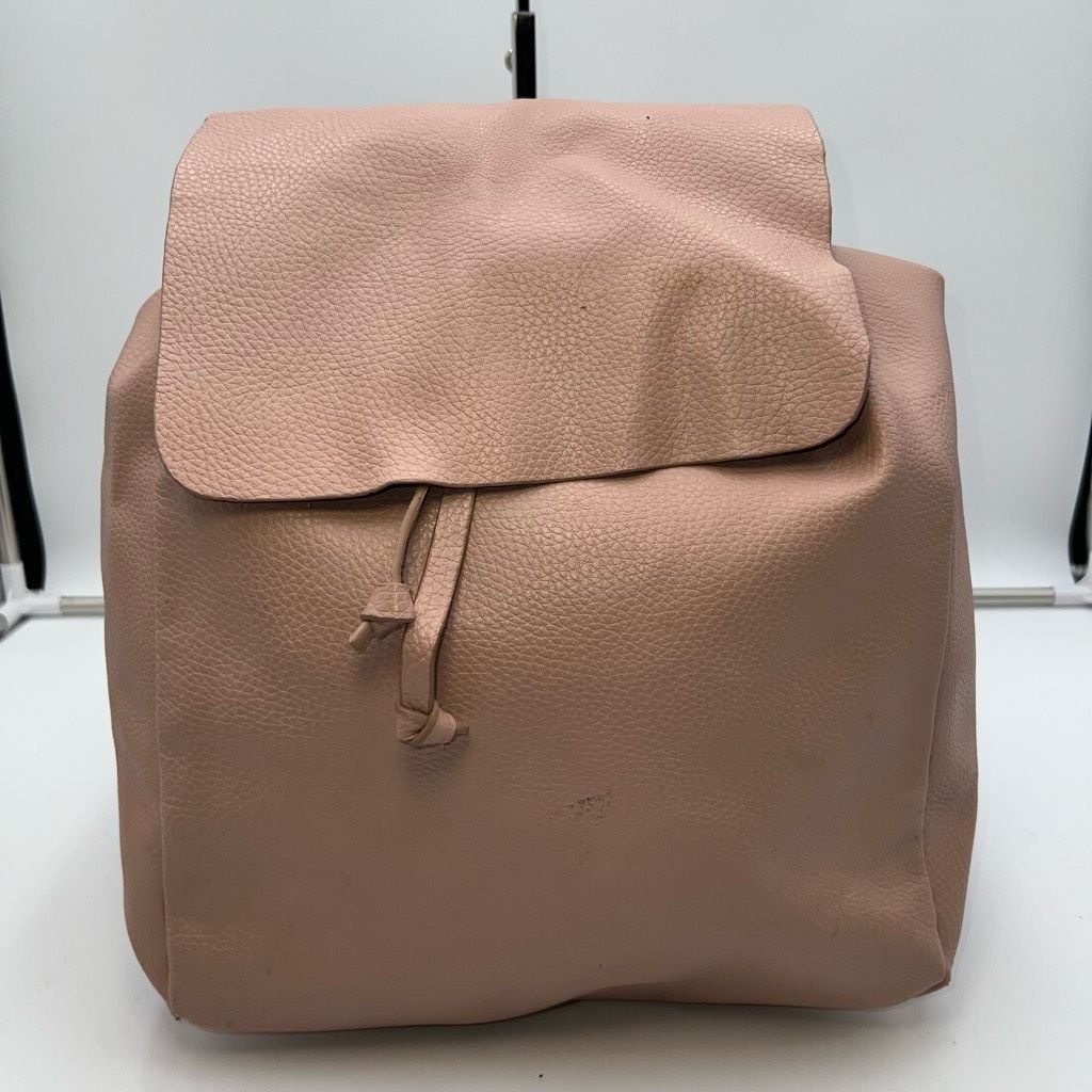 Zara Zara Faux Soft Leather Blush Boho Backpack **SEE PHOTOS AND ...