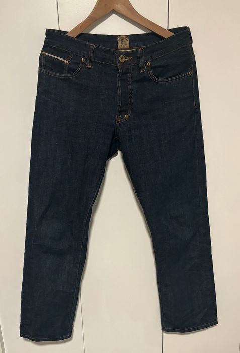 Prps Indigo Selvedge Raw Denim Button Fly Straight Leg | Grailed