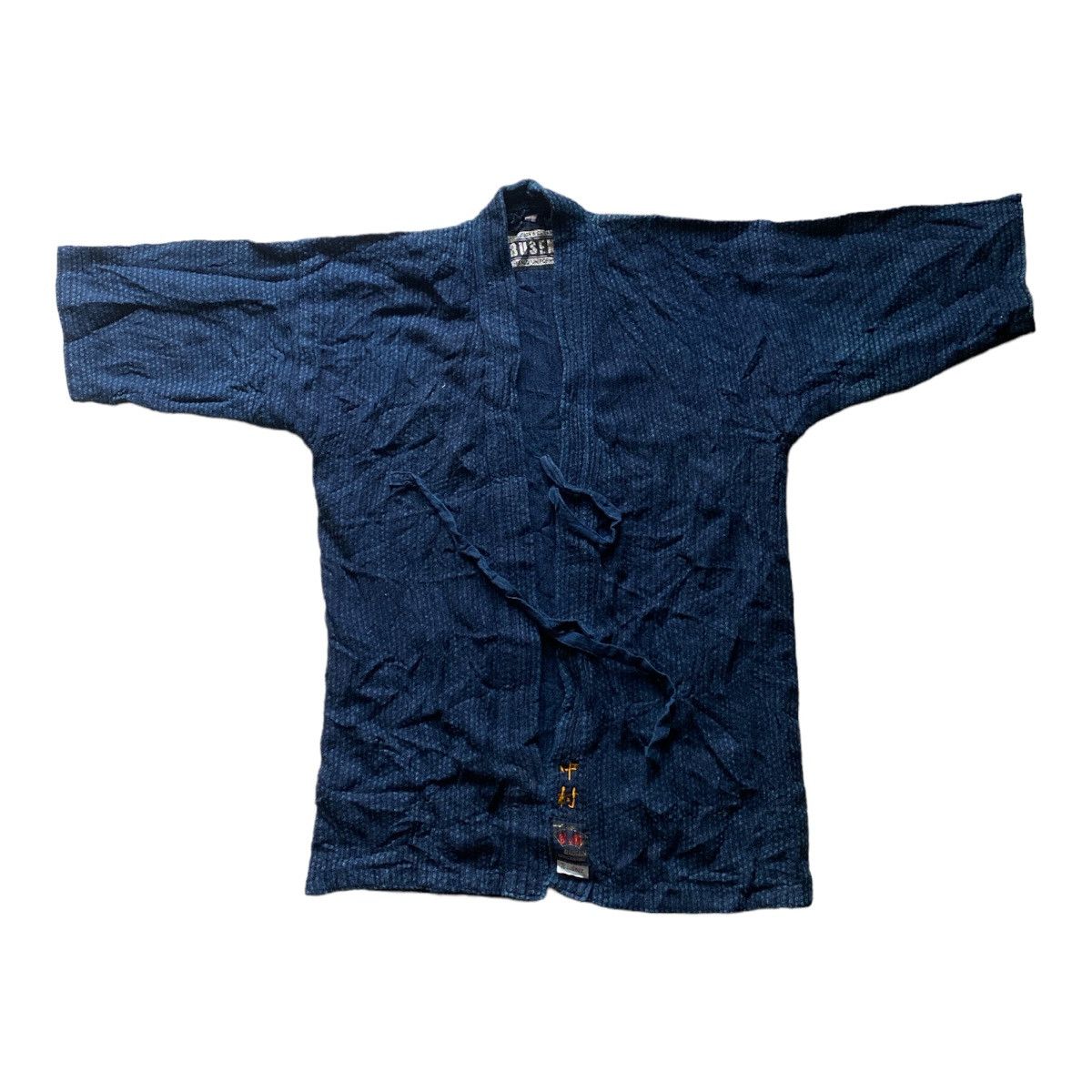 Indigo × Kimono Japan Dragon VISVIM Rare Indigo Sanjuro Hanten Noragi ...