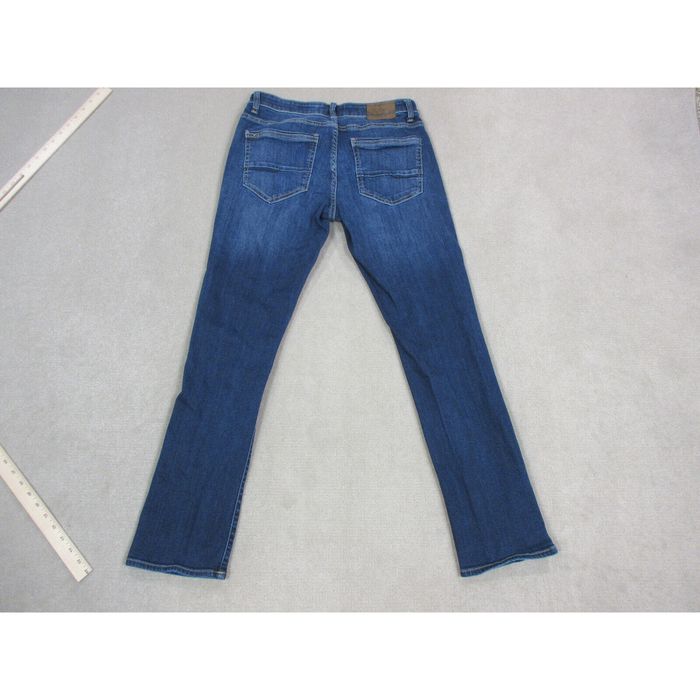 Vintage Outpost Makers Jeans Mens 32x32 Blue Slim Straight Candiani ...