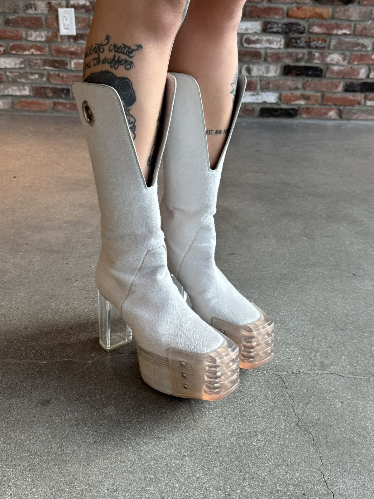 Rick Owens Rick Owens Pony Hair Kiss Heels | Grailed