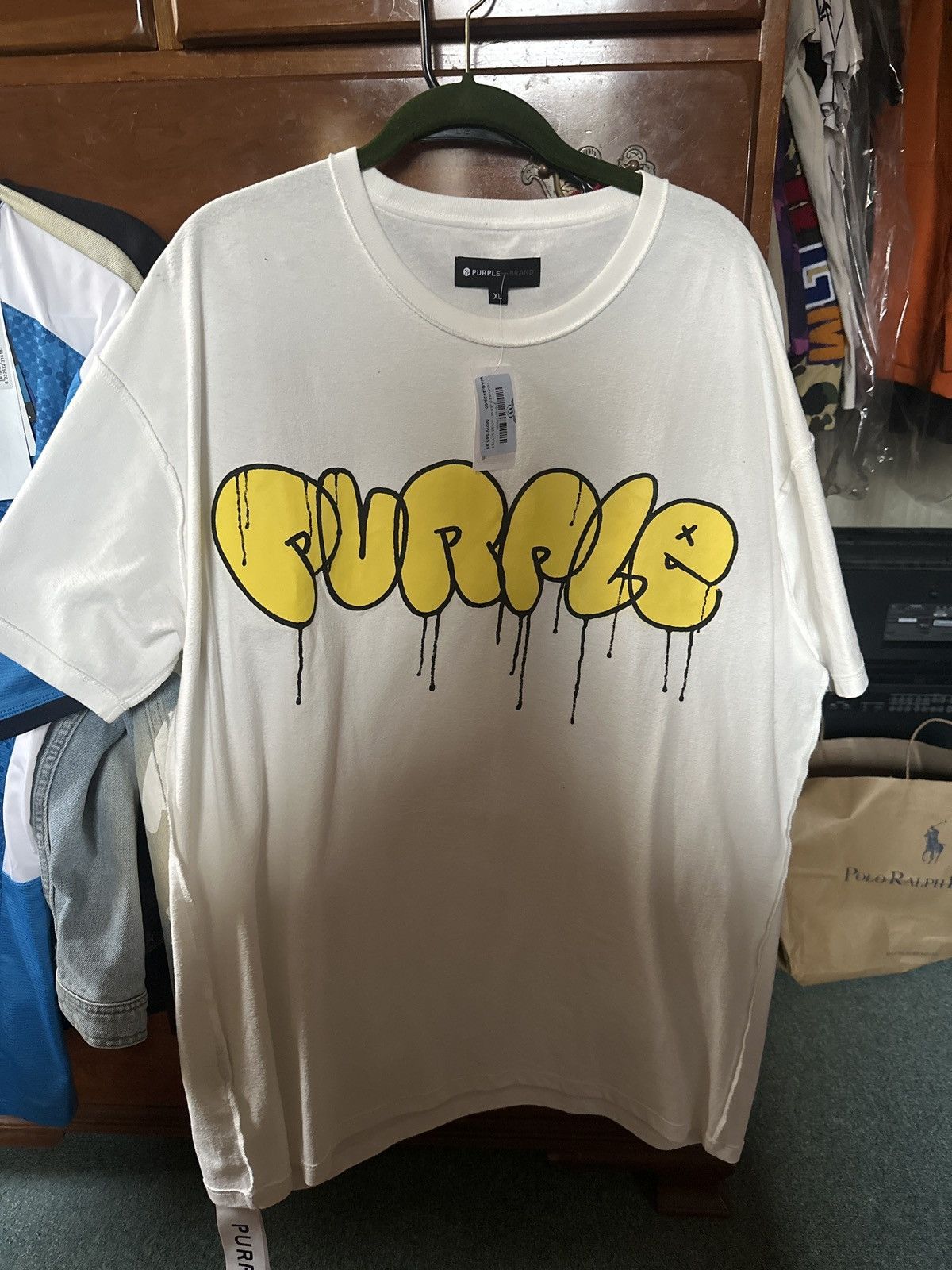 Purple Purple Brand textures inside out tee | Grailed