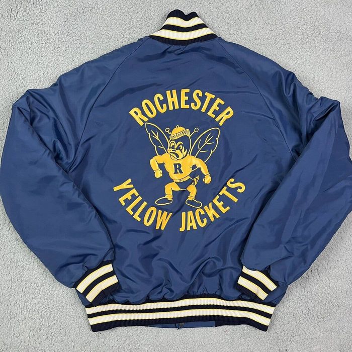 Champion Vintage Rochester Yellow Jackets Jacket College Satin Coat ...