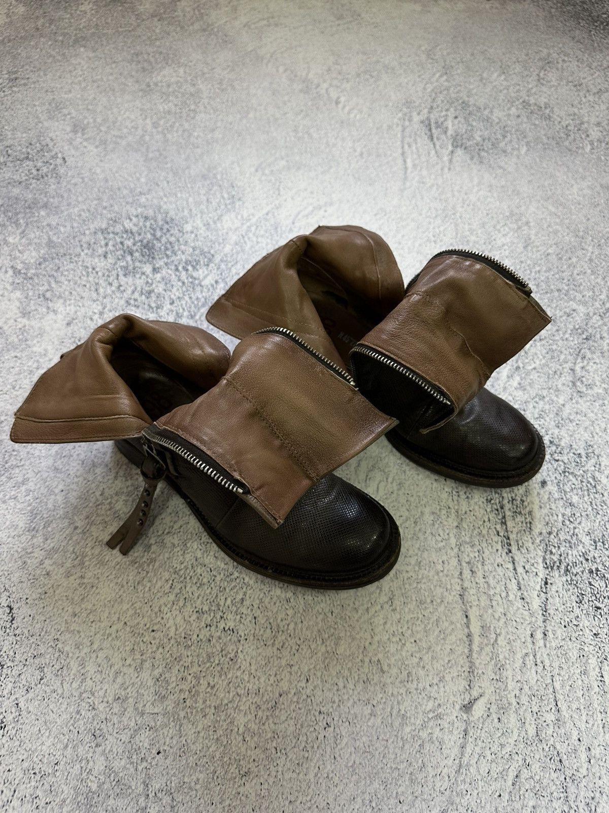 A.S.98 A.S 98 Brown Boots AwantGarde Caroll Christian Poell Style | Grailed