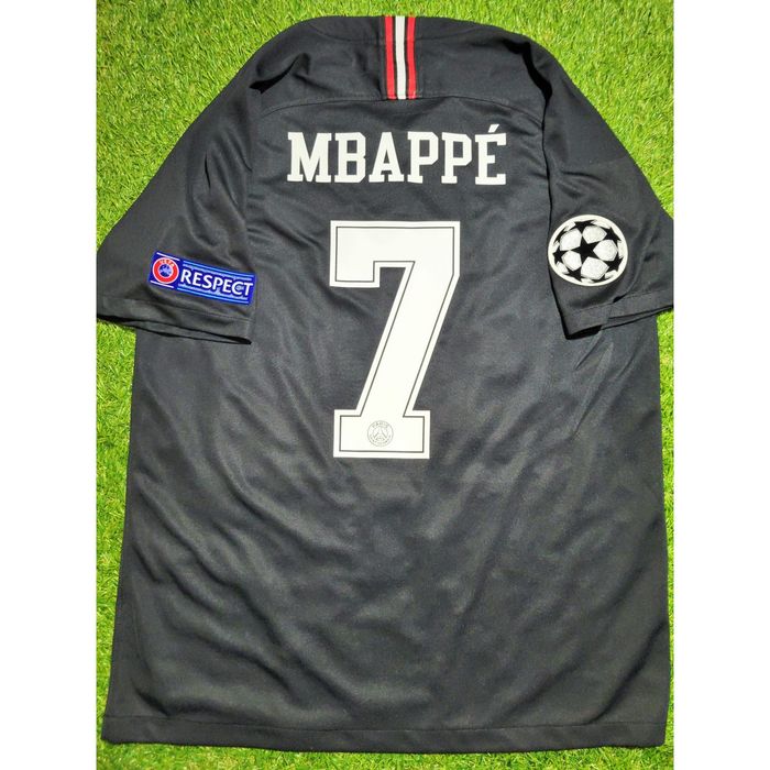 Jordan Brand Mbappe Psg JORDAN 2018 2019 UEFA Soccer Jersey L | Grailed