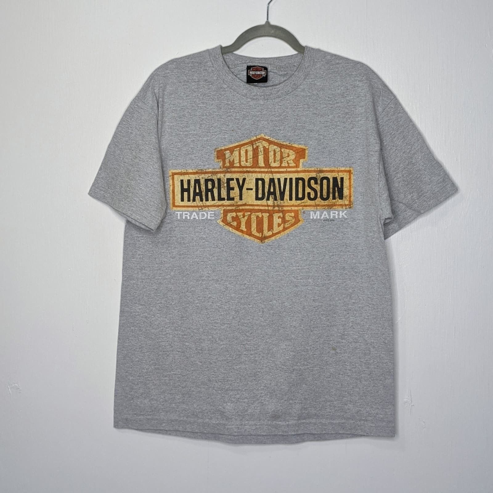 Harley Davidson Harley Davidson Logo Crest Biker WI Gray HD Large ...