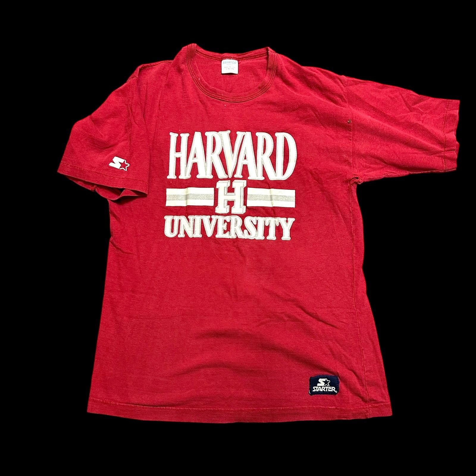 Harvard × Starter × Vintage VTG 80s Starter Harvard University Tee ...